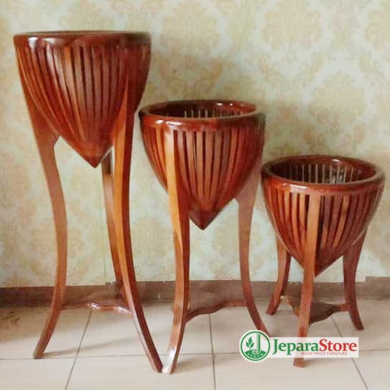 Jual Pot Bunga Kayu Jati Harga Murah | JeparaStore.com